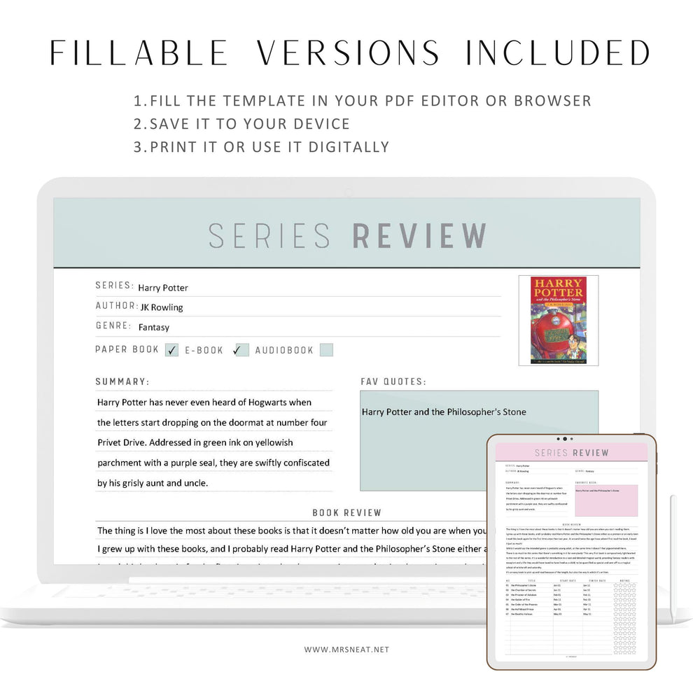 Ultimate Reading Journal Bundle - M216 – mrsneat