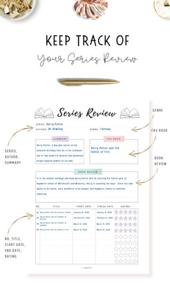 Series Review Tracker Printable – mrsneat