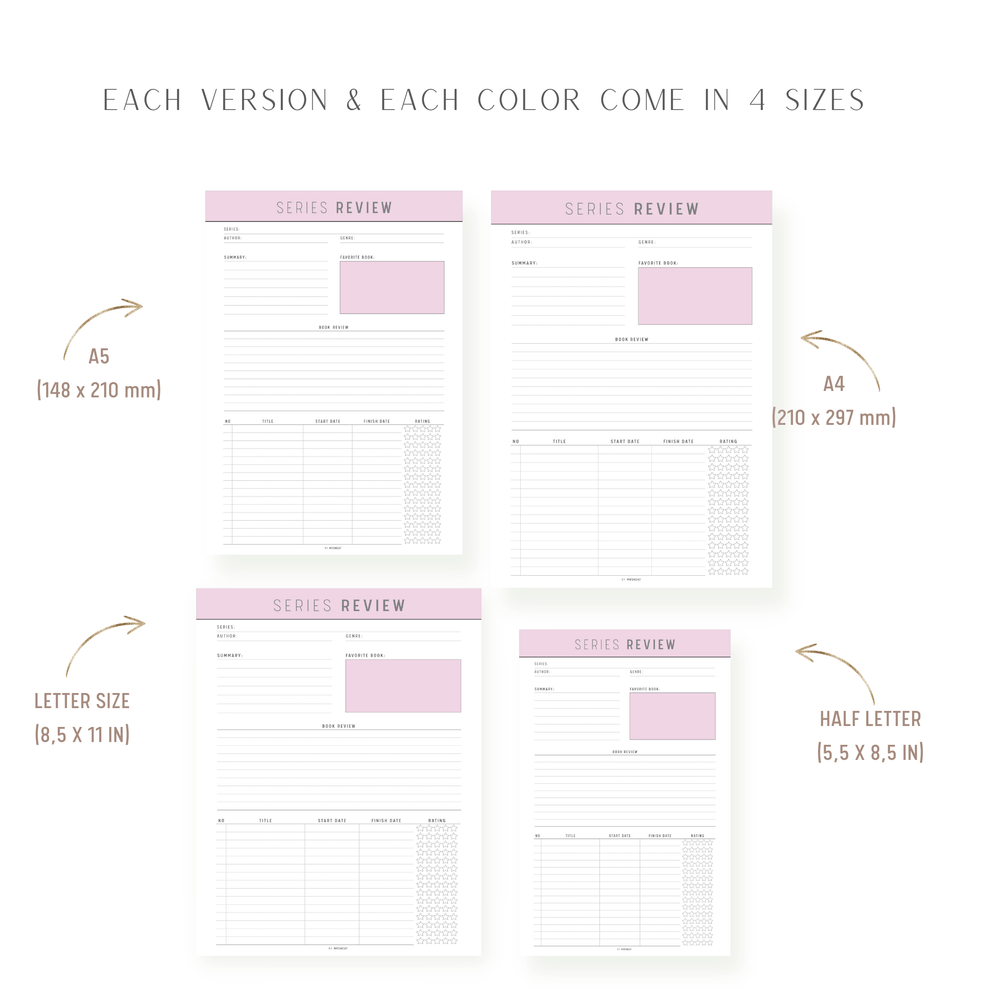 Book Series Review Template PDF – mrsneat