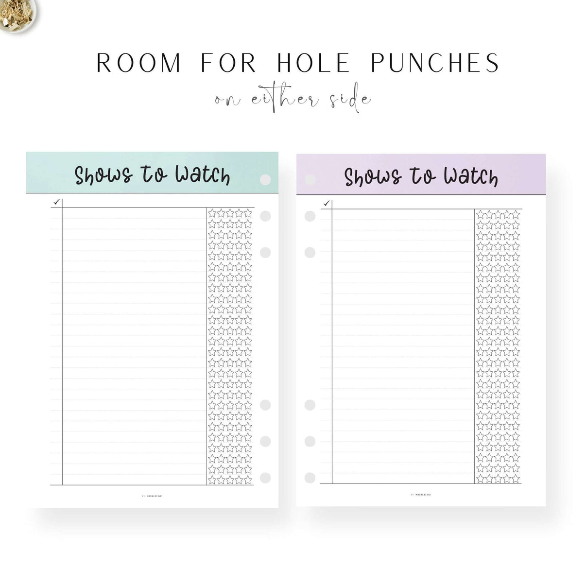 Shows To Watch List Printable – mrsneat