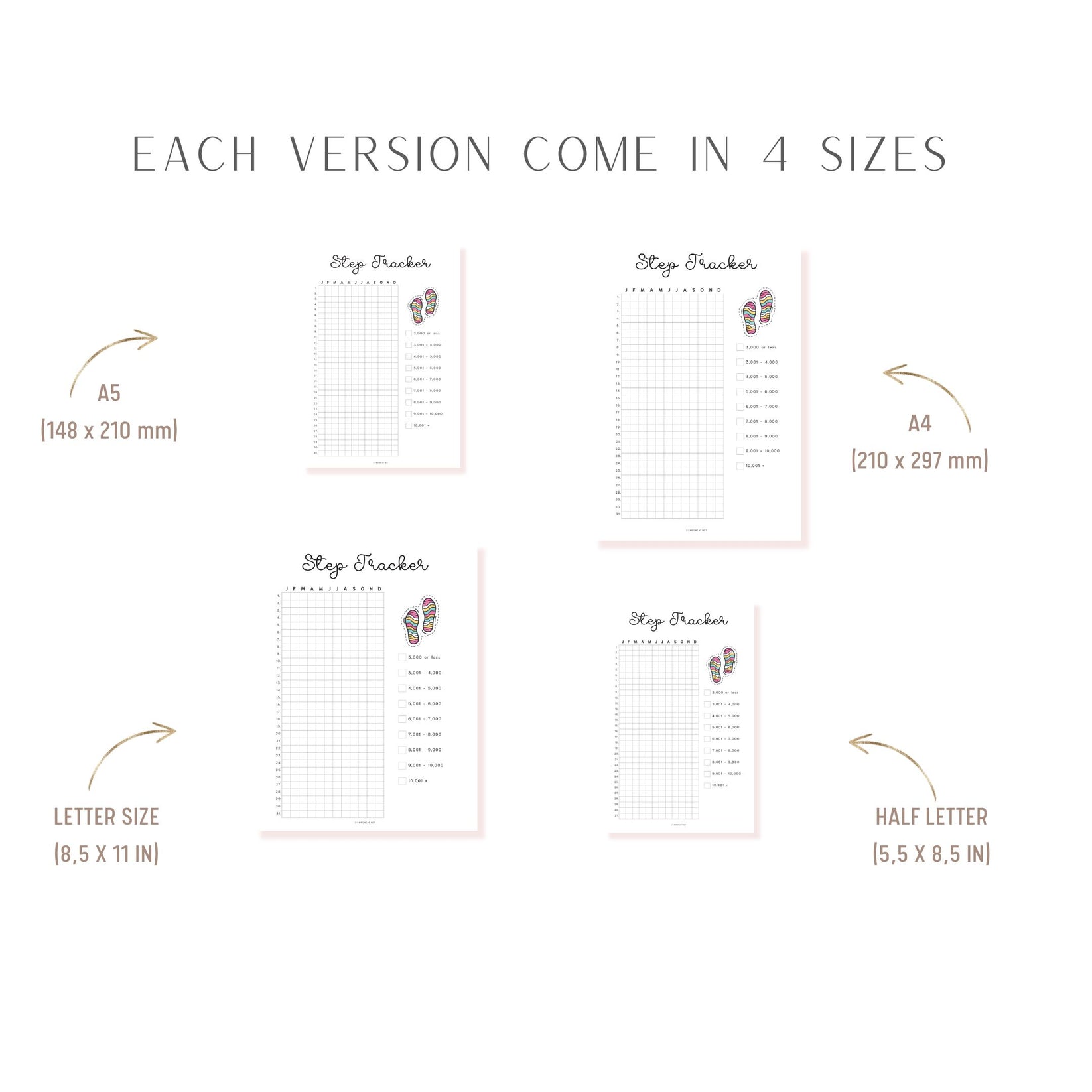 Step Tracker Printable PDF - M507 – mrsneat