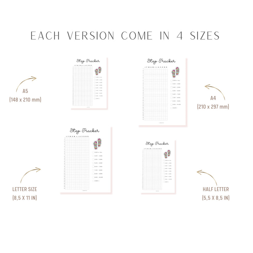 Step Tracker Printable PDF - M507 – mrsneat