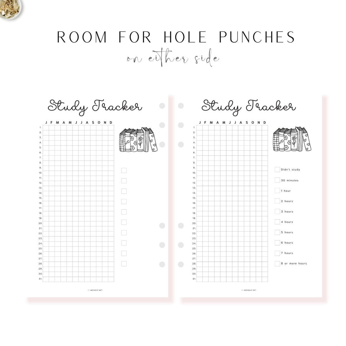 Study Tracker Printable PDF - M505 – mrsneat