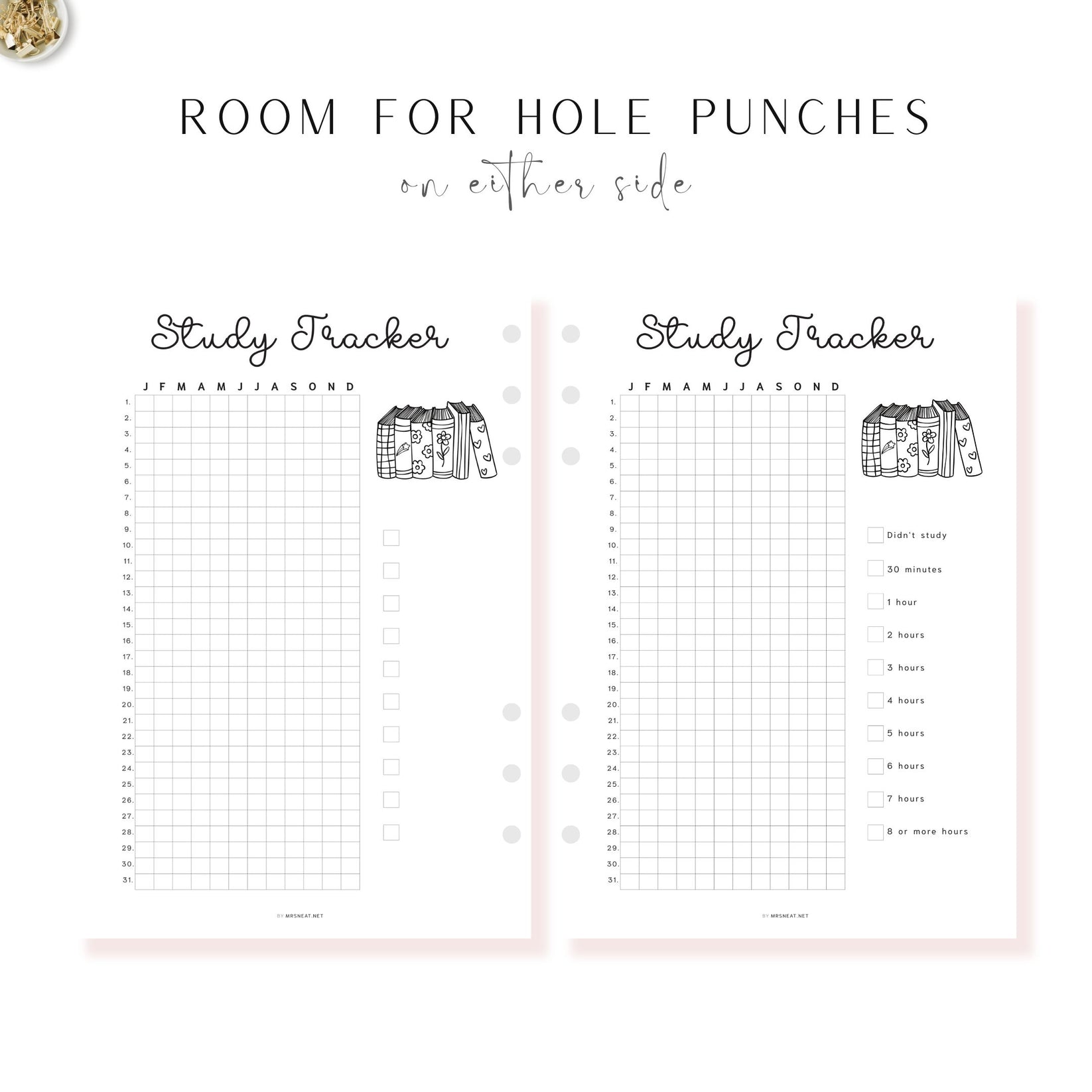 Study Tracker Printable PDF - M505 – mrsneat