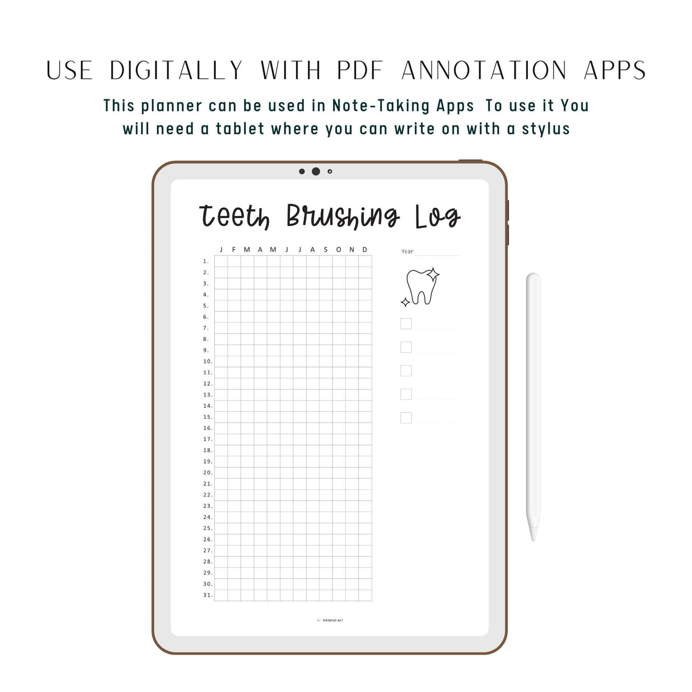 Teeth Brushing Checklist Printable – mrsneat