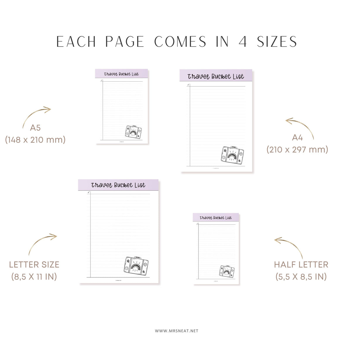 PRINTABLE Things To Remember Planner Bundle - M549 – mrsneat