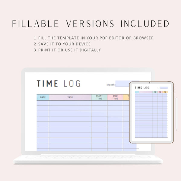 Time Management Planner Printable- M326 – mrsneat