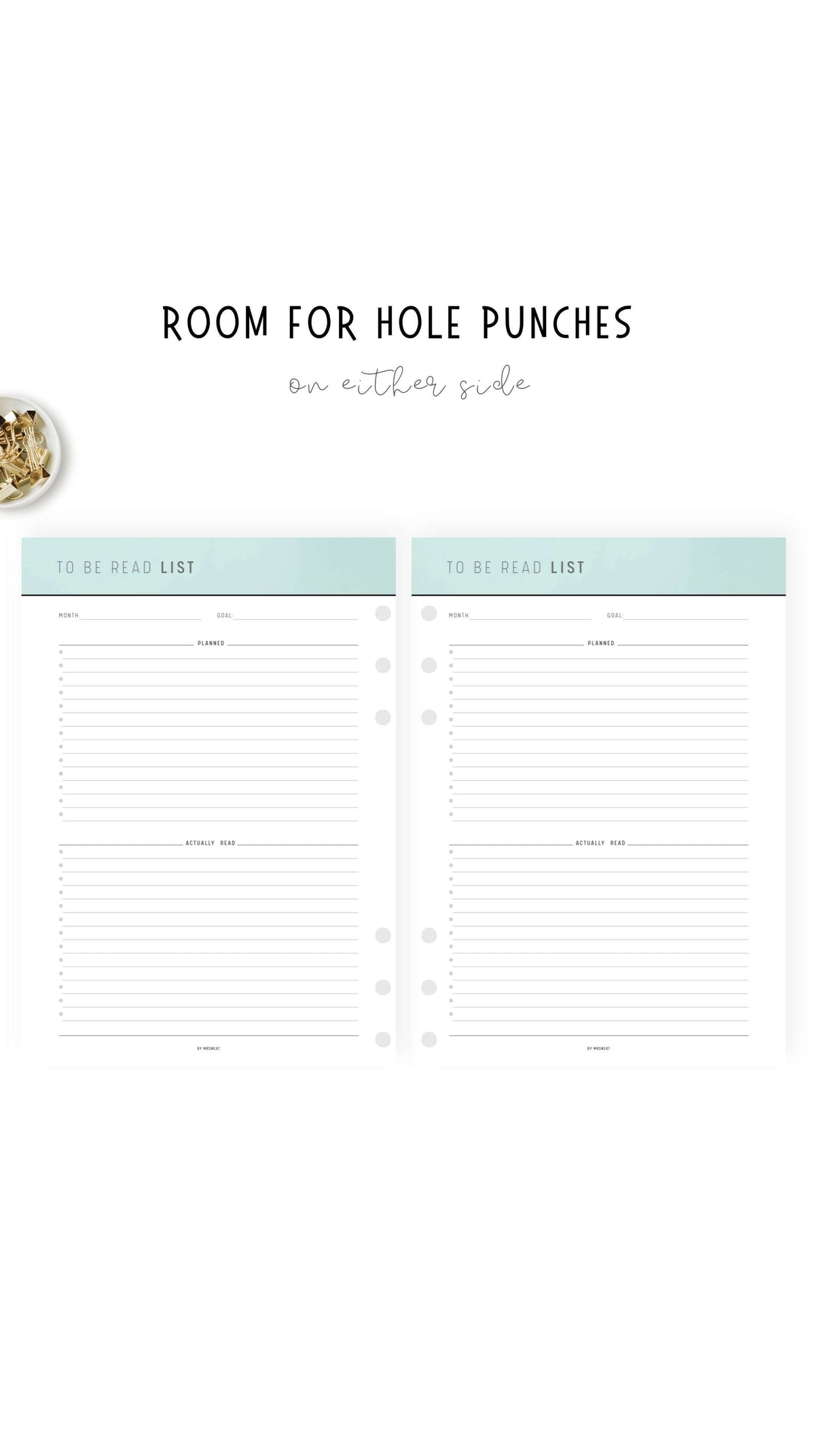 Books To Read List Template PDF - M295 – mrsneat