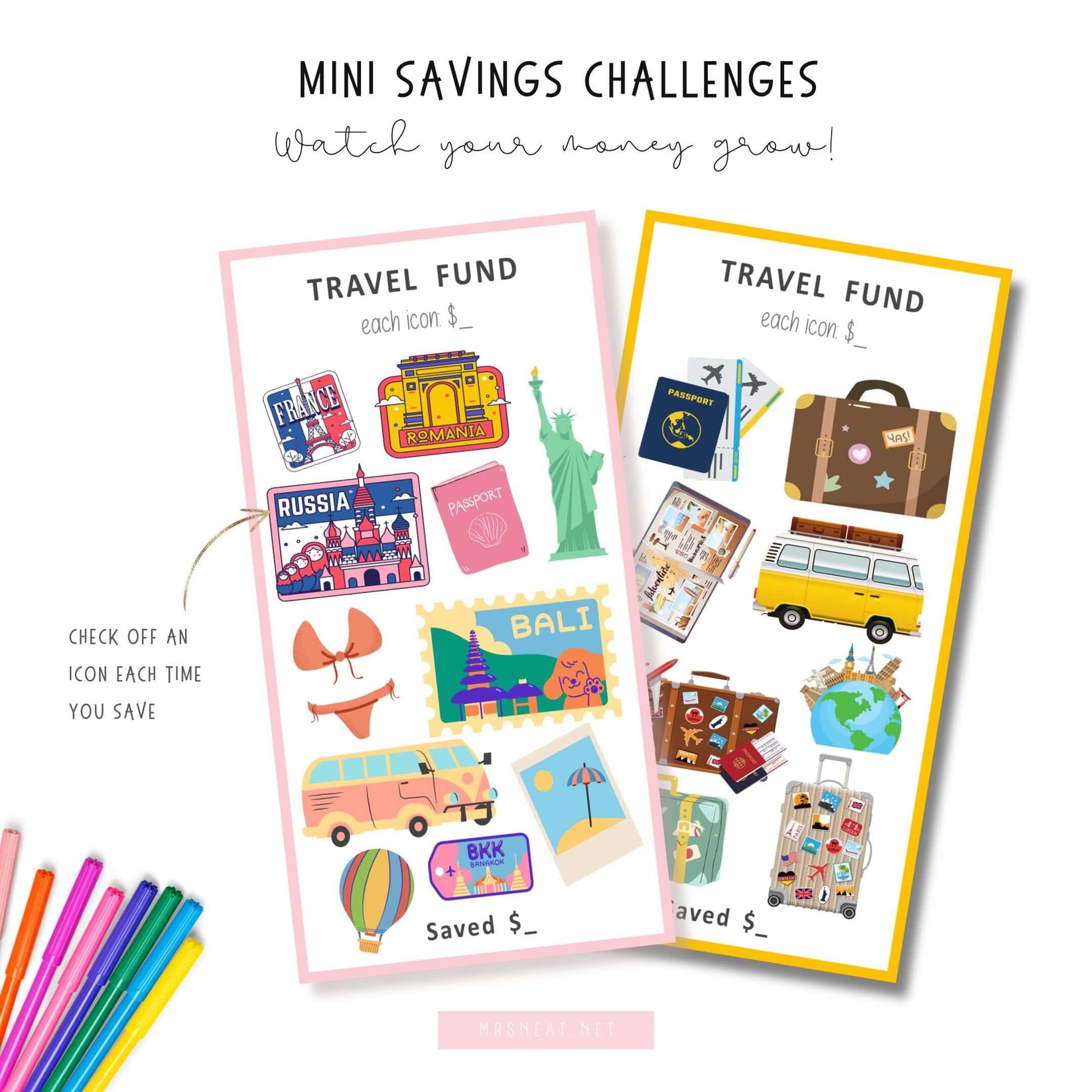 Travel Fund Savings Challenge – mrsneat