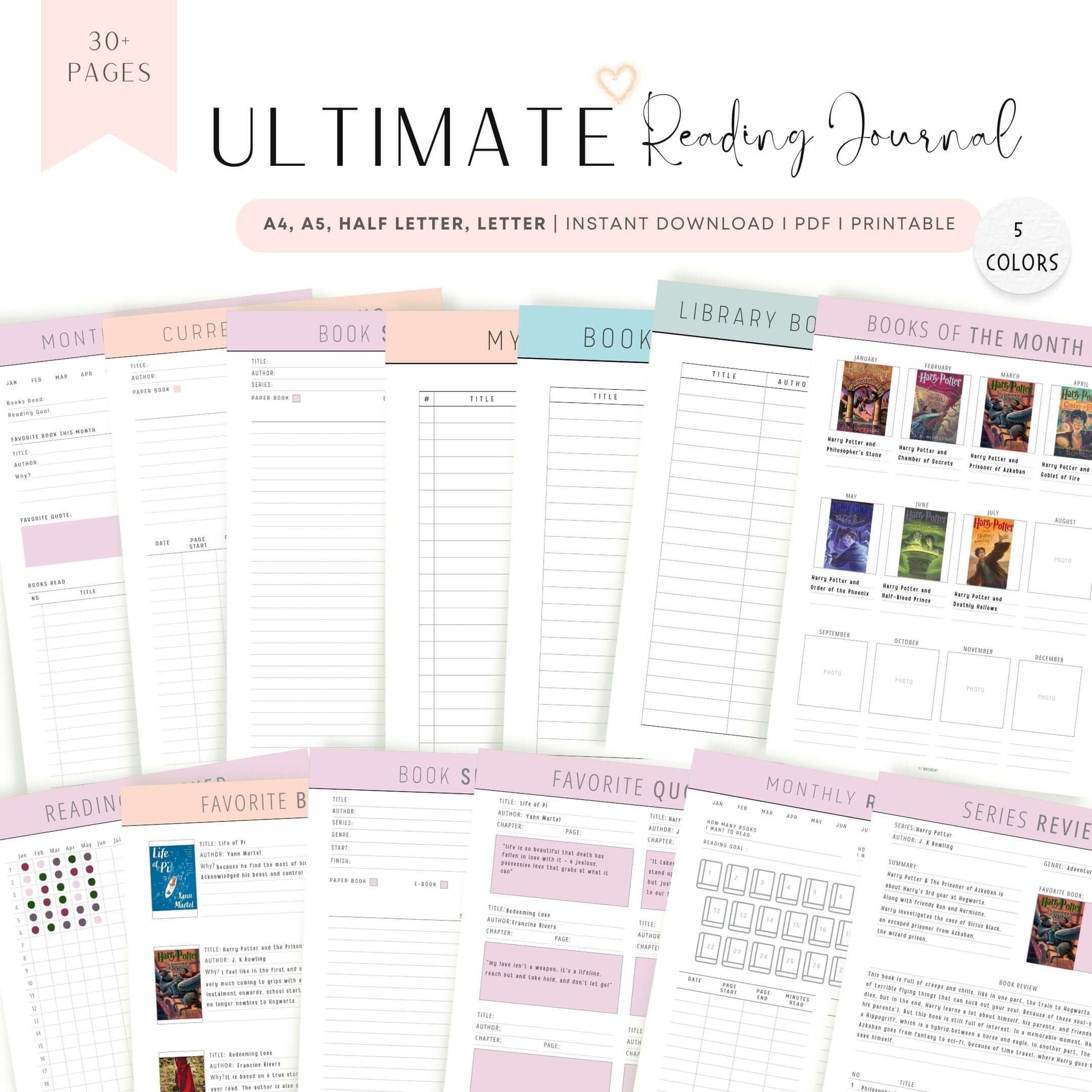 Ultimate Reading Journal Bundle – mrsneat