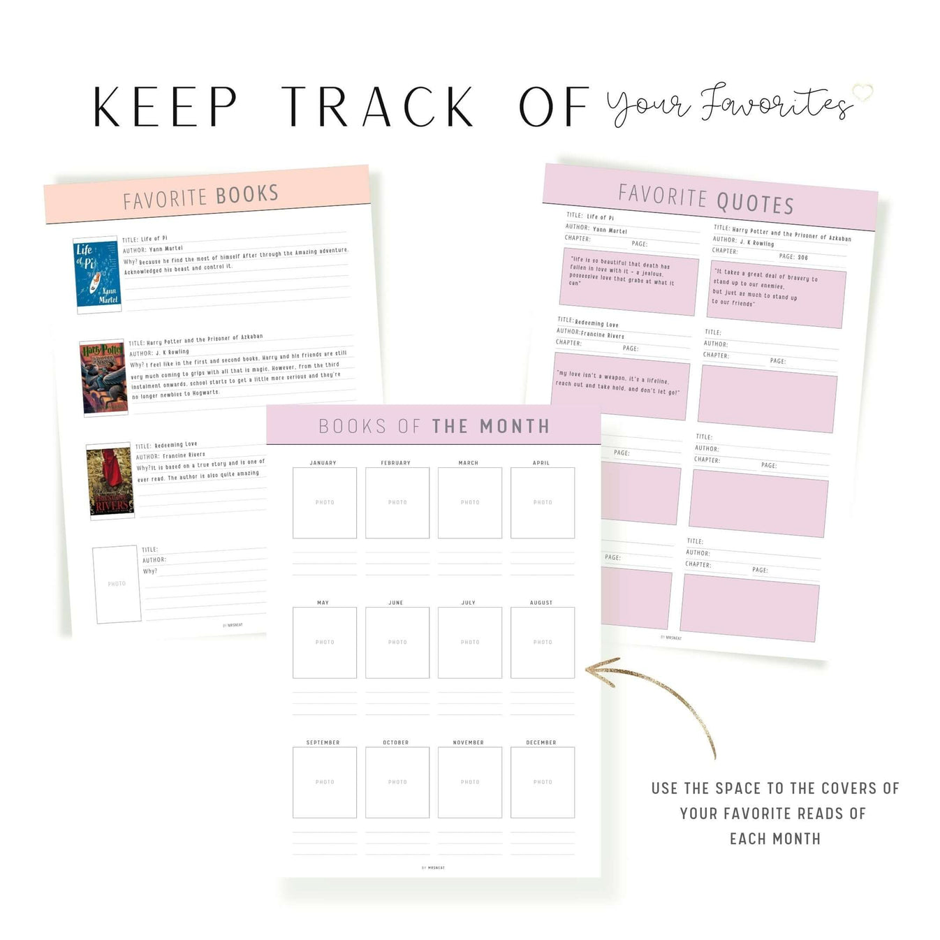 Ultimate Reading Journal Bundle - M216 – mrsneat