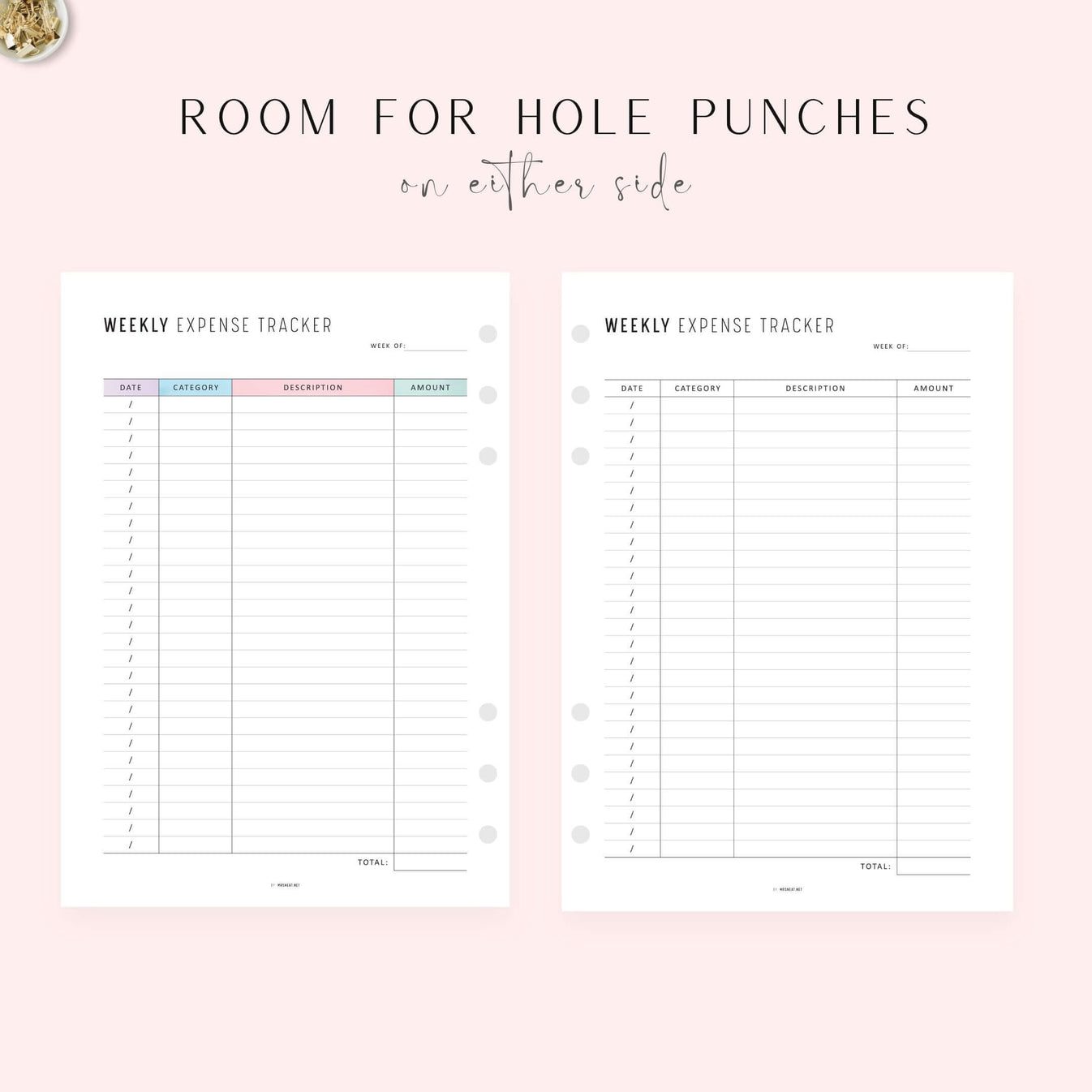 Weekly Expense Tracker Printable - M457 – mrsneat