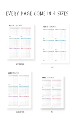 Weekly Habit Tracker Template Printable – mrsneat