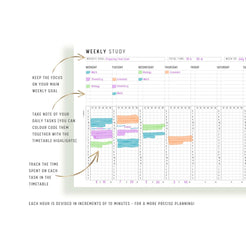Weekly Study Planner Template – mrsneat