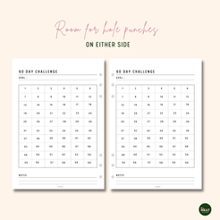 60 Day Challenge Printable - M050 – mrsneat