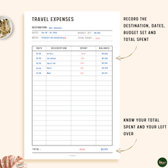 Travel Expenses Tracker – mrsneat