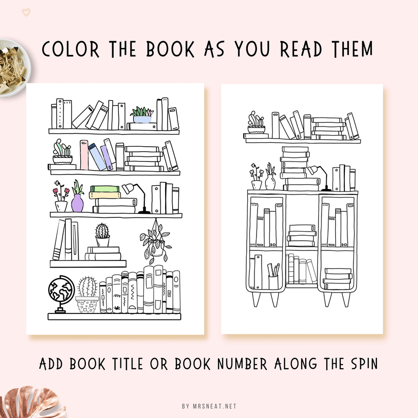 Reading List Bookmark & Bookshelf Tracker – mrsneat