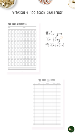 Book Challenge Bundle Printable – mrsneat