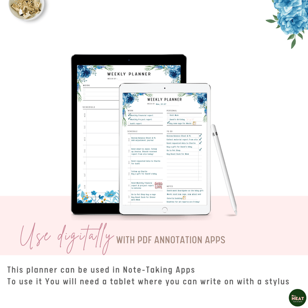 Weekly Planner Printable – mrsneat