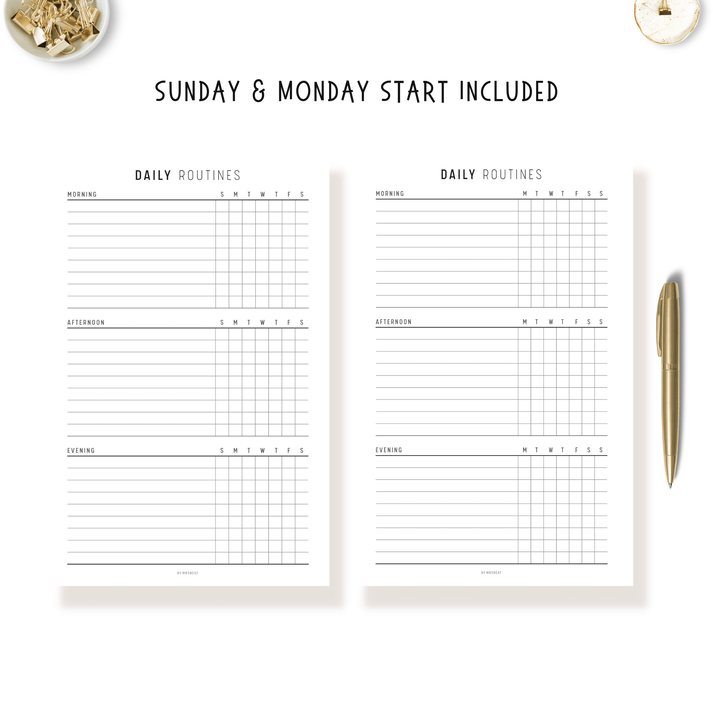 Routine Planner Checklist – mrsneat