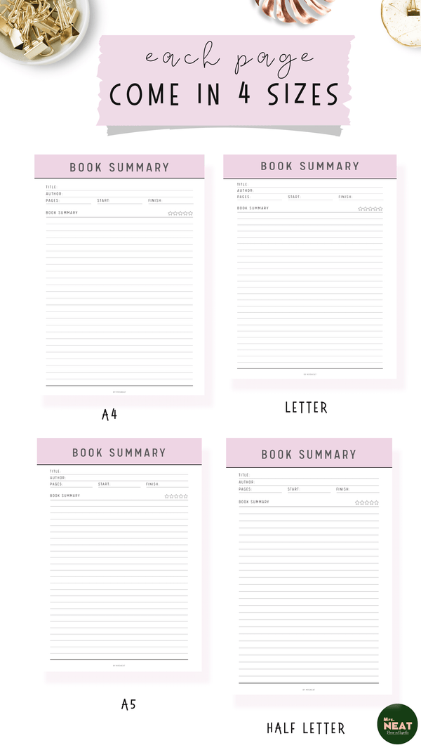 Free Book Review Bundle with 7 Color Options – mrsneat