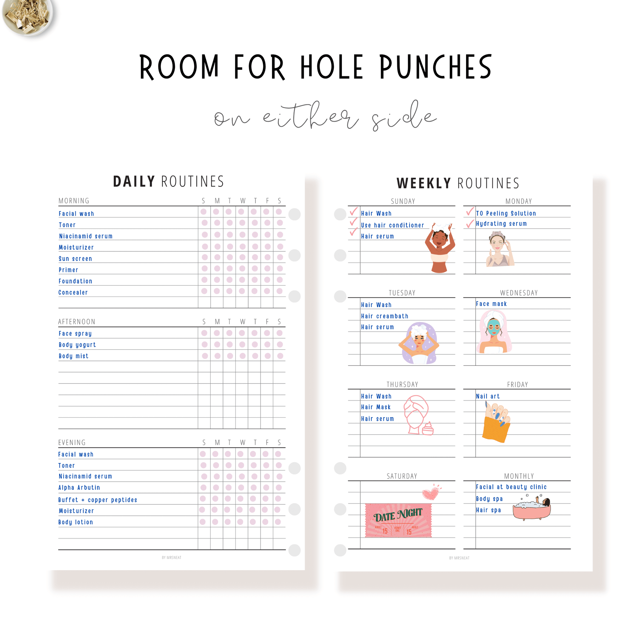 Routine Planner Checklist – mrsneat