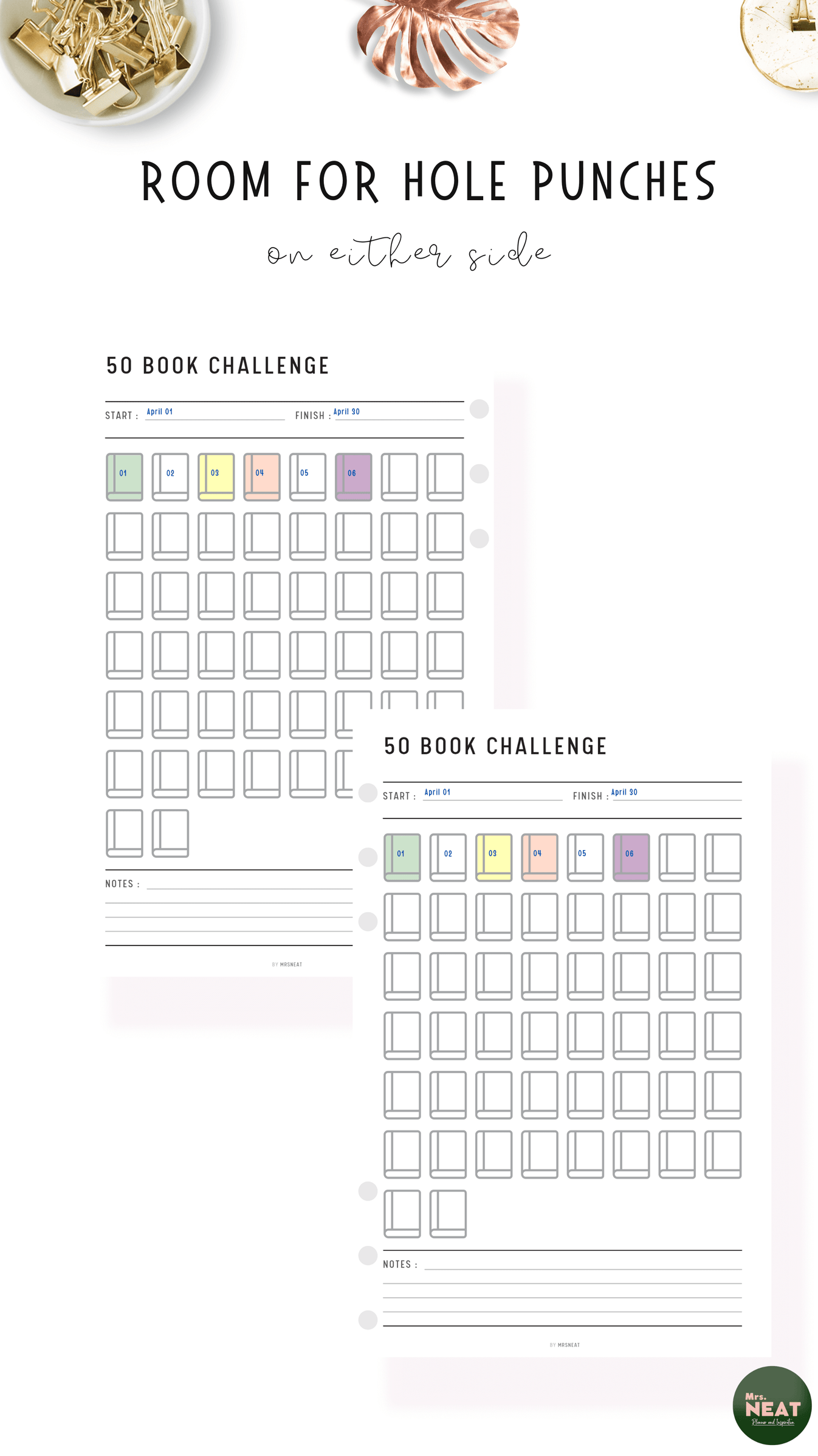 Book Challenge Bundle PRINTABLE - M007 – mrsneat