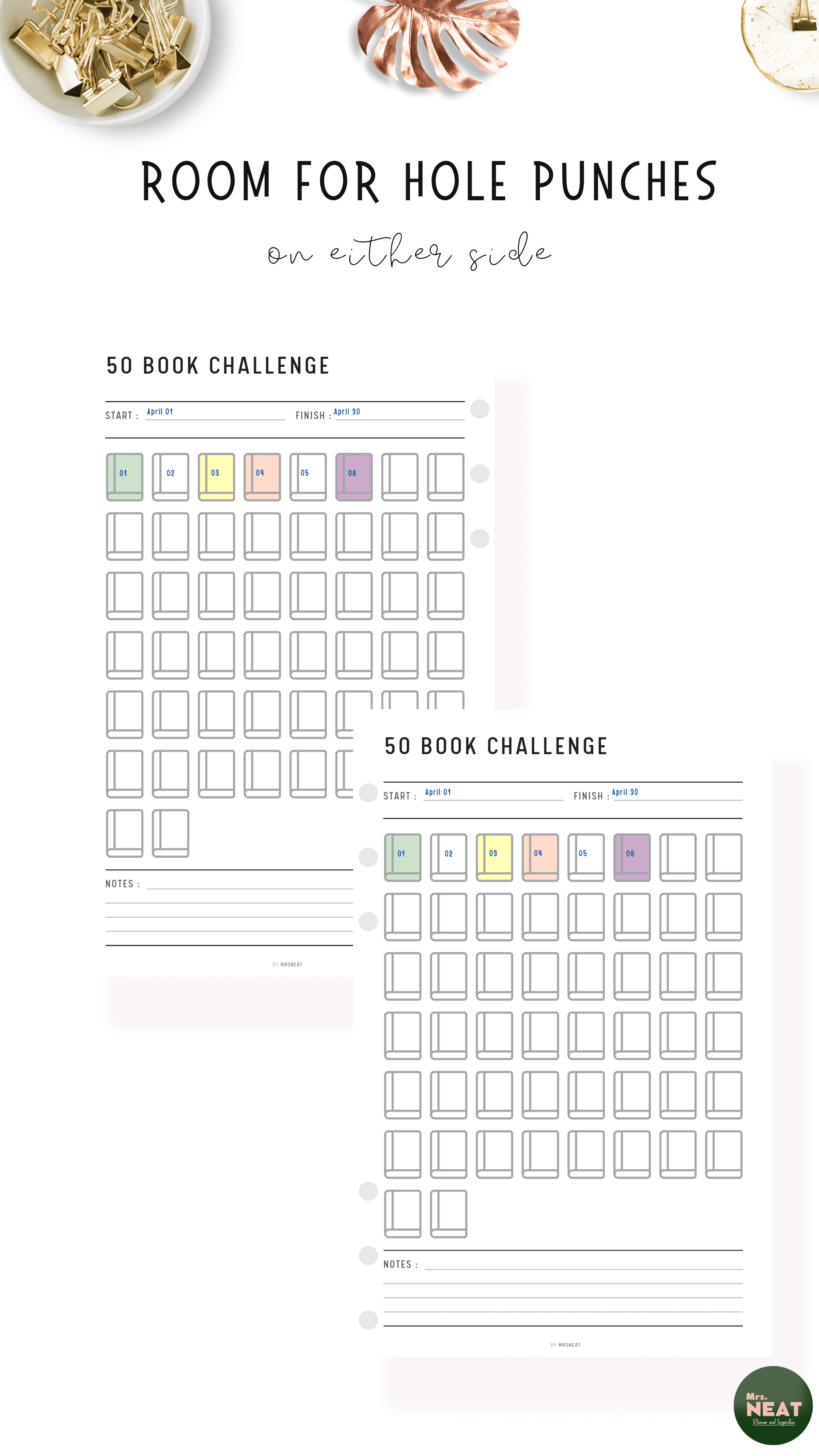 Book Challenge Bundle Printable – mrsneat