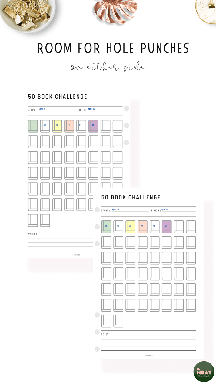 Book Challenge Bundle Printable – mrsneat
