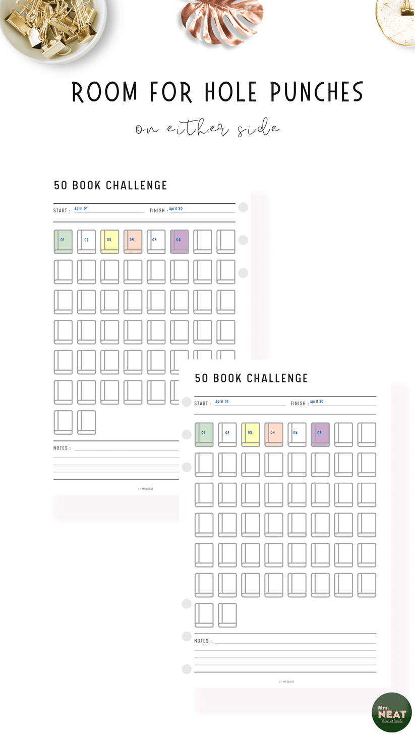 Book Challenge Bundle Printable – mrsneat