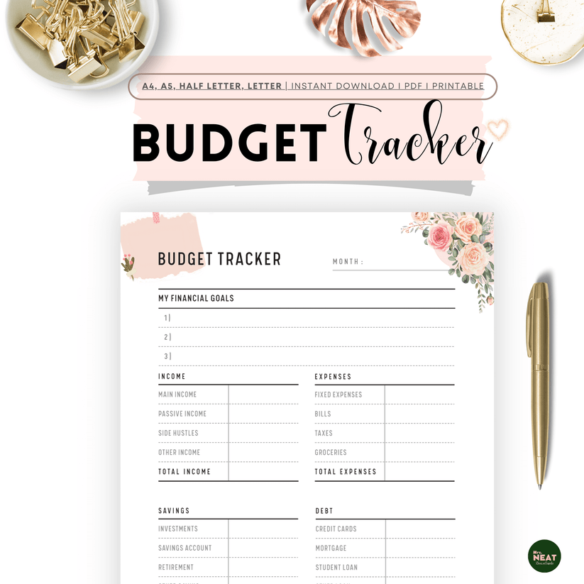 Floral Budget Tracker – mrsneat