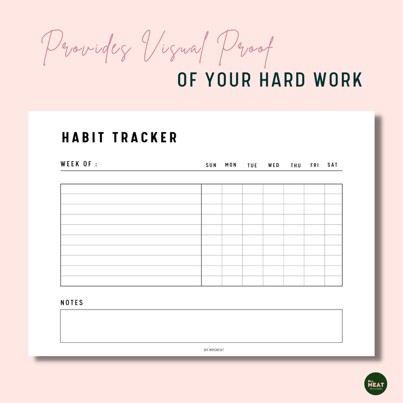 Landscape Weekly Habit Tracker – mrsneat